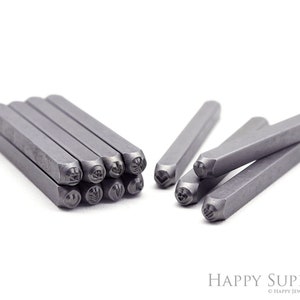 9pcs Set Love Heart Steel Metal Stamp for Jewelry, Valentine's Day ...