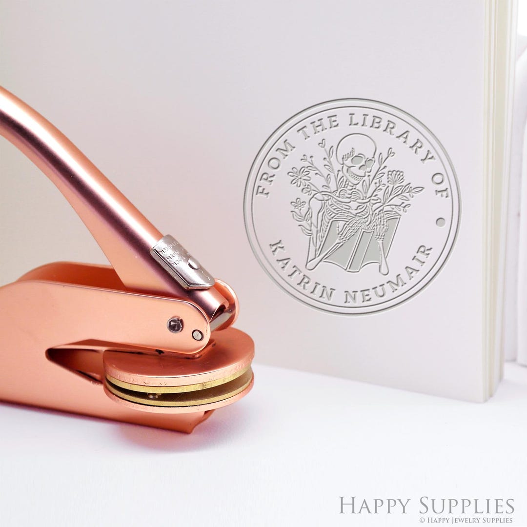 From the Library of Book Embosser, Custom Book Embosser Stamp ...
