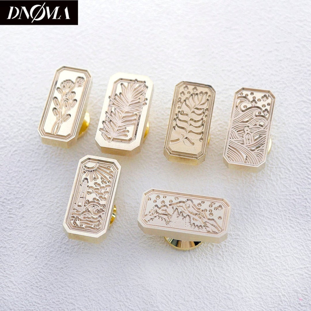 Wax Seal Stamp - 1pcs 30mm Rectangle Floral Galaxy Universe Metal Stamp ...