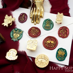 Wax Seal Stamp - 1pcs Sword Heart Old School Tattoo Moon Galaxy ...