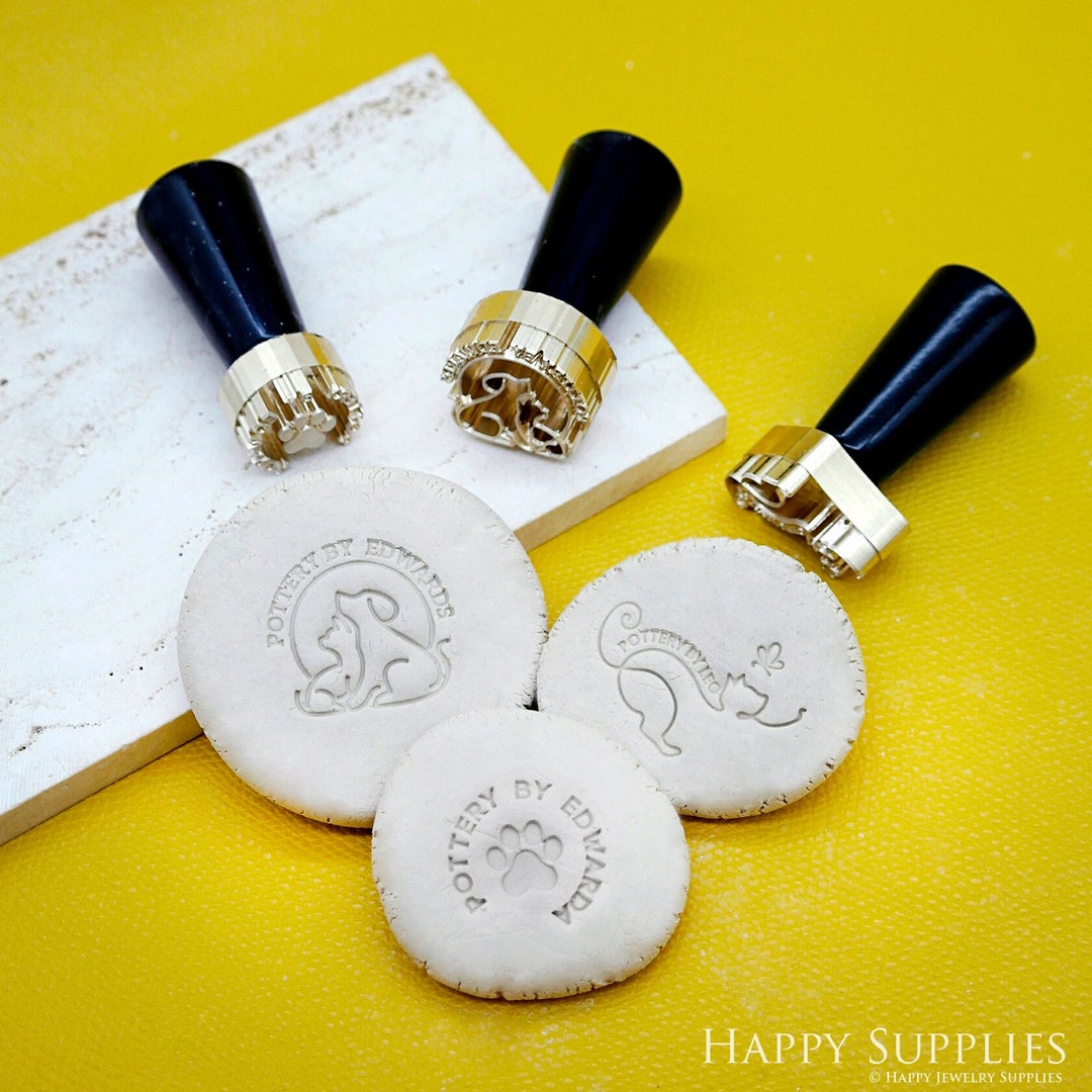 Custom Pet Pottery Stamp, Custom Pet Clay Stamp, Dog Ceramic Stamp ...