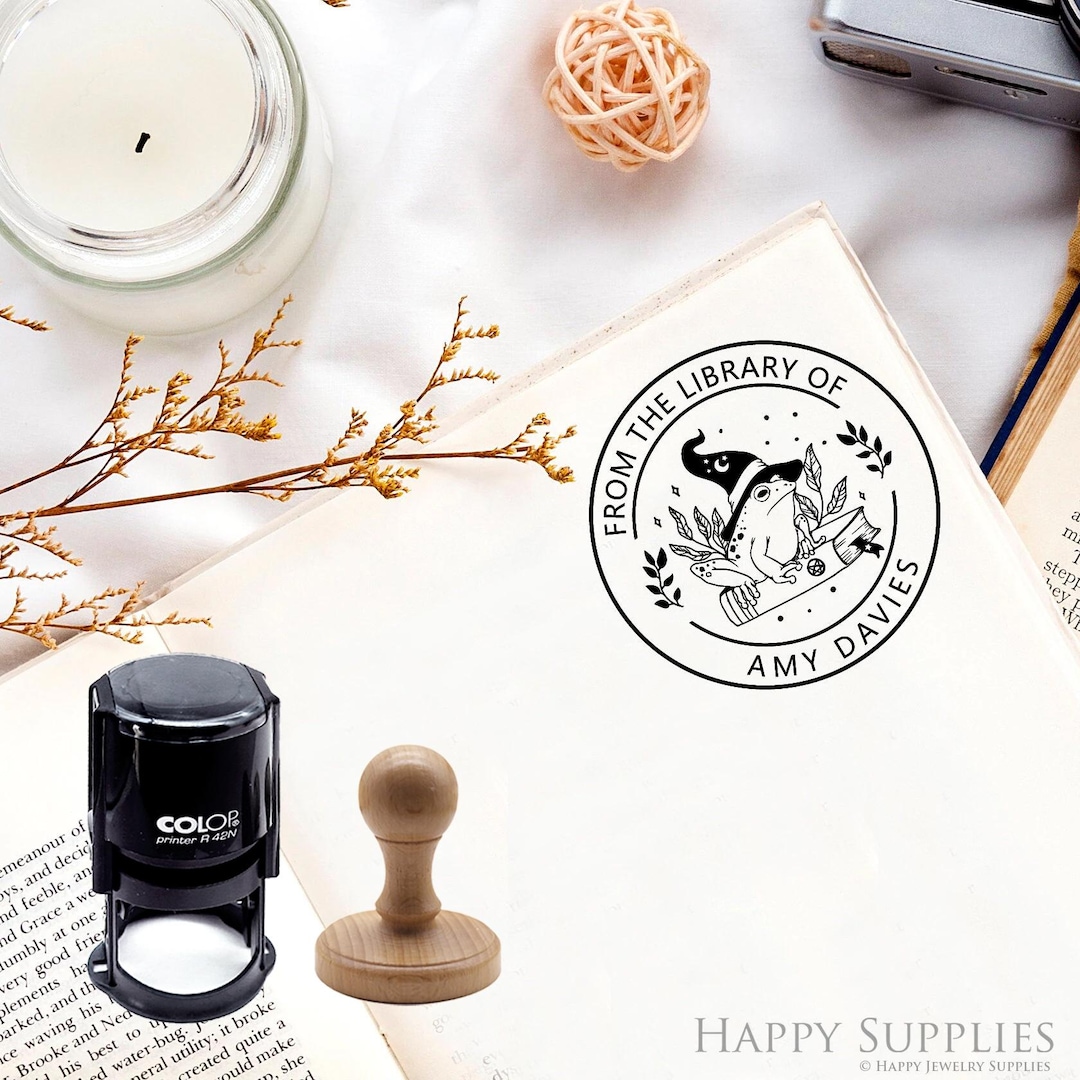 Library Stamp Personalized, Book Stamp Personalized, Teacher Stamp ...