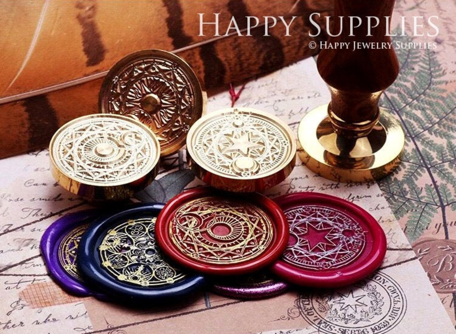 Wax Seal Stamp 1pcs 30mm Sun and Moon Magic Matrix Metal | Etsy