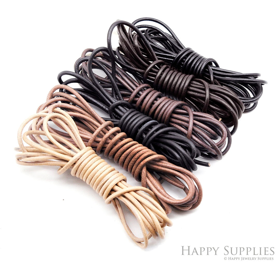 Vegetable Tanned Leather String (1.5/2/2.5/3/4/5/6mm 5meters) Leather ...