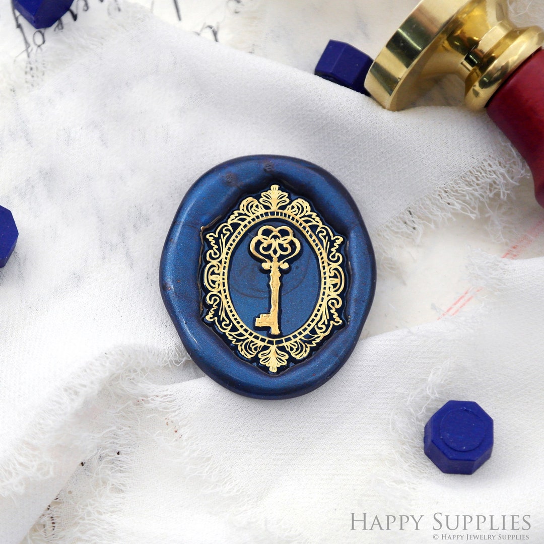 Wax Seal Stamp - 1pcs Retro Mirror Key Metal Stamp / Wedding Wax Seal ...