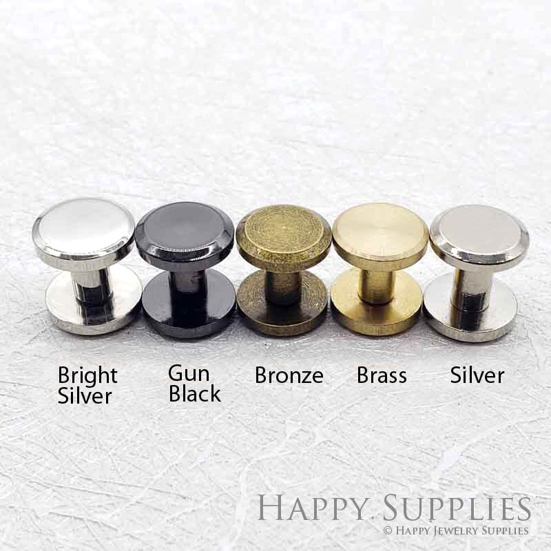 10MM Curved Head Stainless Steel Chicago Screw for Leather, 3/8" Screw ...