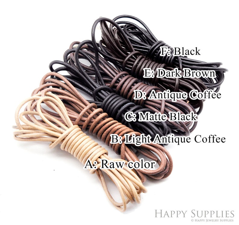 Vegetable Tanned Leather String (1.5/2/2.5/3/4/5/6mm 5meters) Leather ...