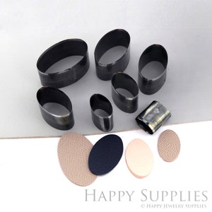 20-55mm (dia) Oval Leather Cutting Die Earring / Leather Die Cut Mold ...