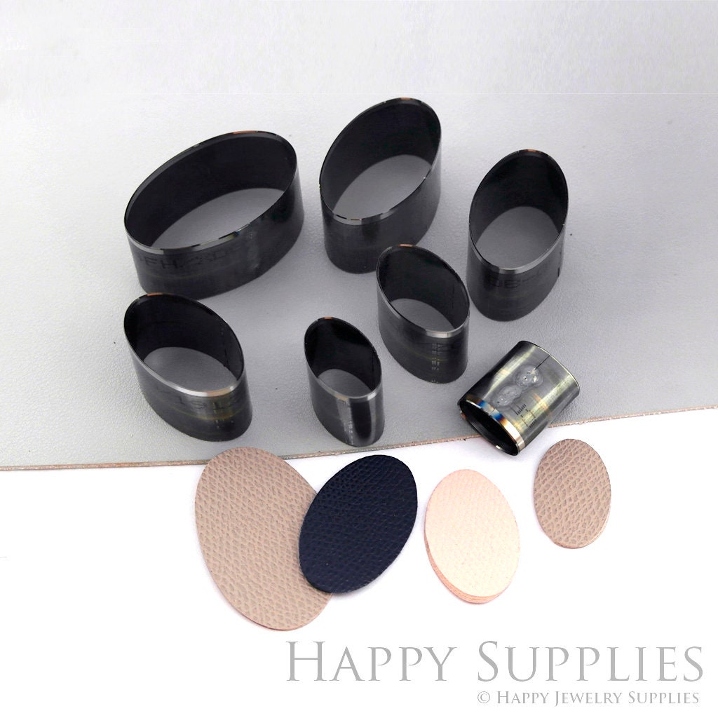 20-55mm (dia) Oval Leather Cutting Die Earring / Leather Die Cut Mold ...