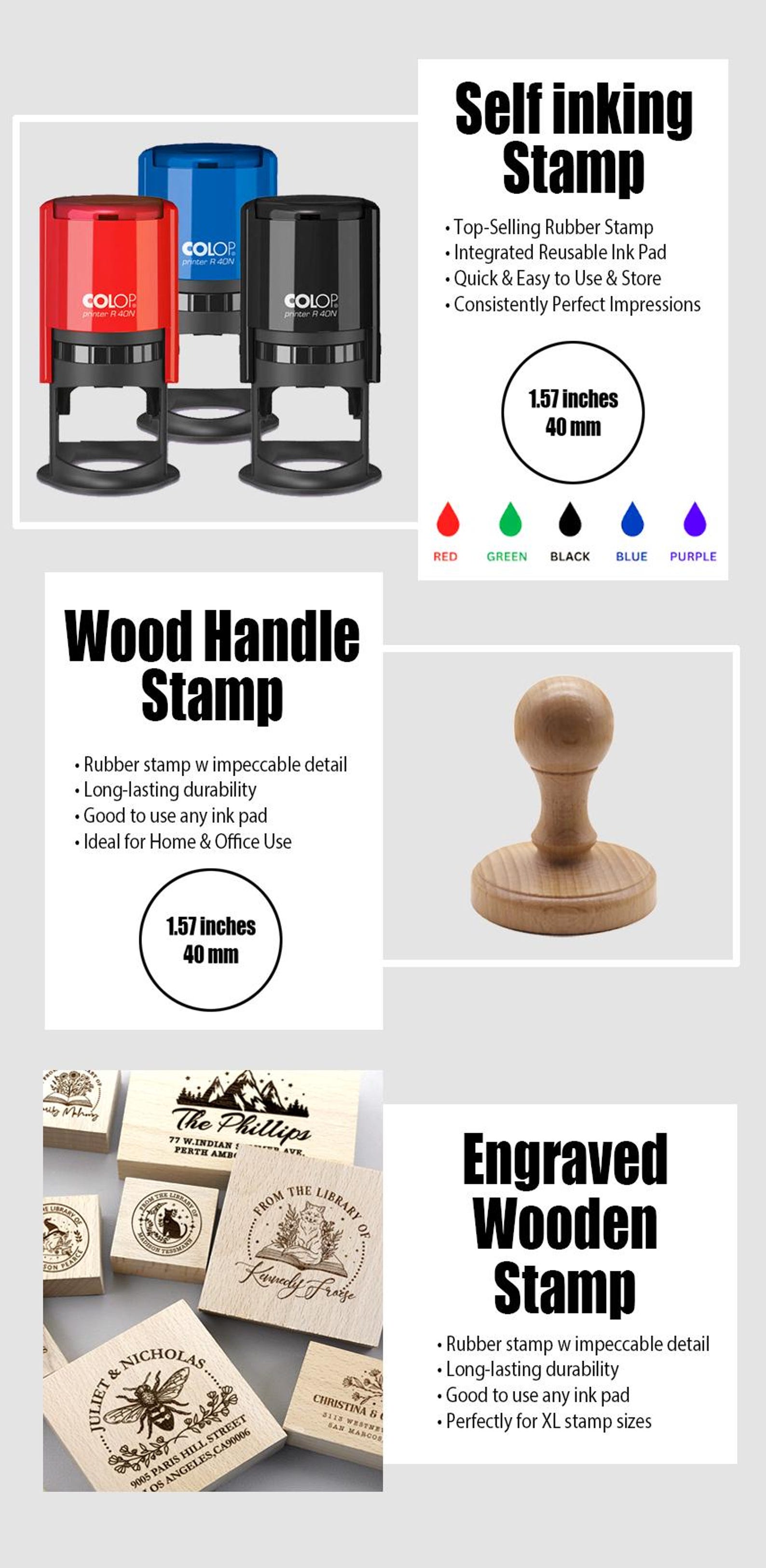 Book Stamps, Custom Library Stamp, Book Stamp Personalized, Teacher ...