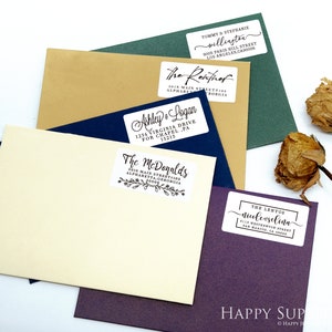 Address Labels ROLLS, Return Address Labels Roll, Custom Guest Address ...