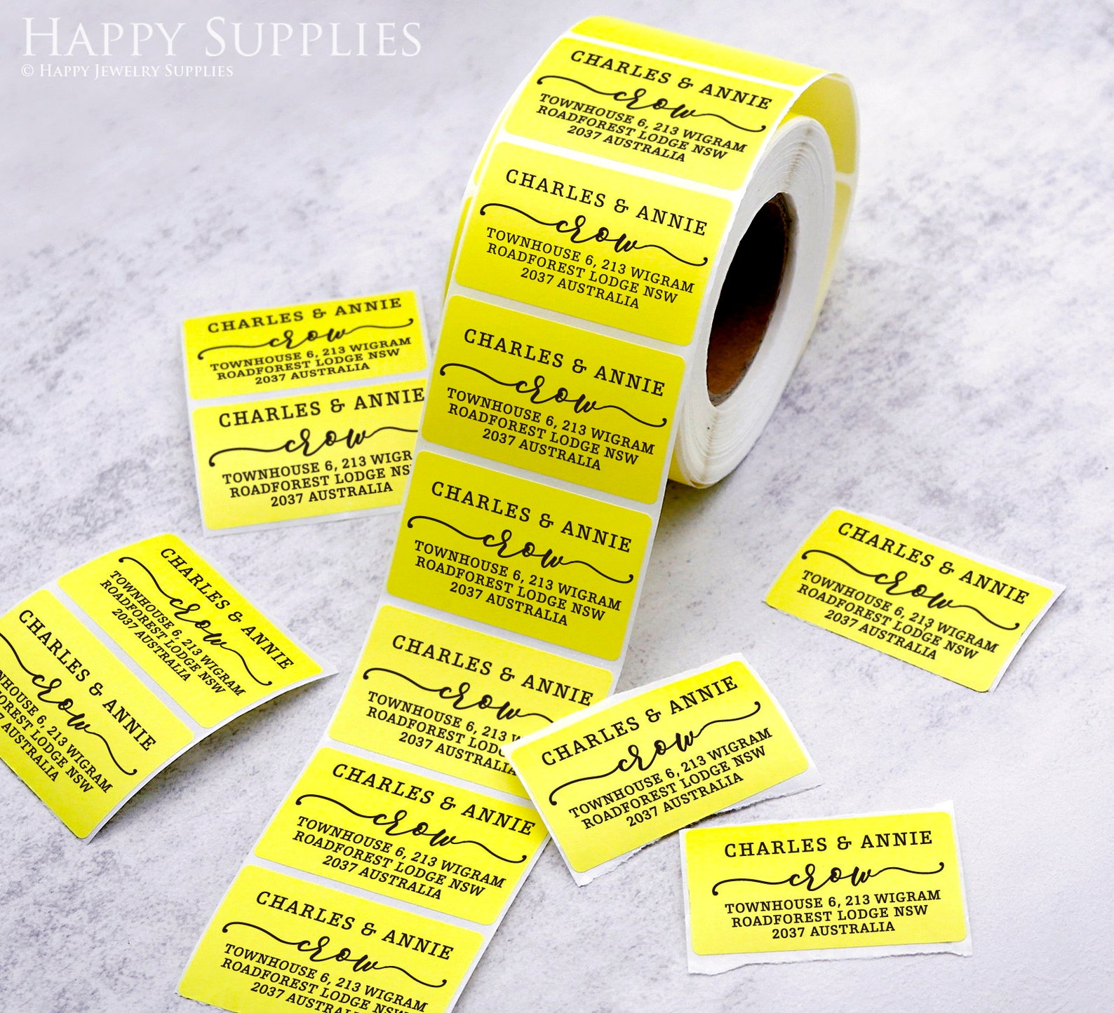 Address Labels ROLLS, Return Address Labels Roll, Custom Guest Address ...