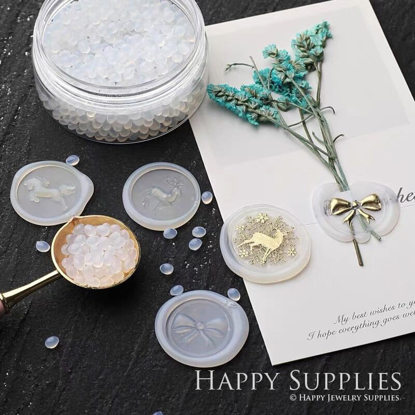 Transparent Sealing Wax Beads Sealing Wax Beads Wax Seal | Etsy