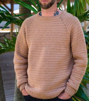 INSTANT DOWNLOAD PDF Knitting Pattern for Men's Aran Sweater Pullover ...