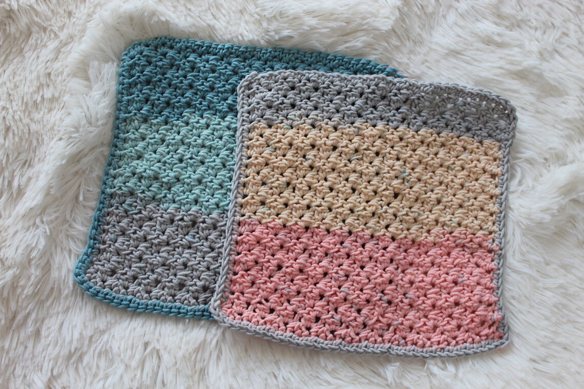 Wash Cloth Crochet Pattern Textured Crochet Washcloth Boston - Etsy