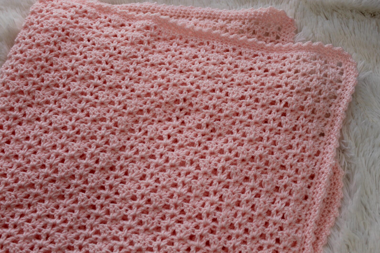 Katie Baby Blanket Crochet Pattern: Easy Square Design (instant ...