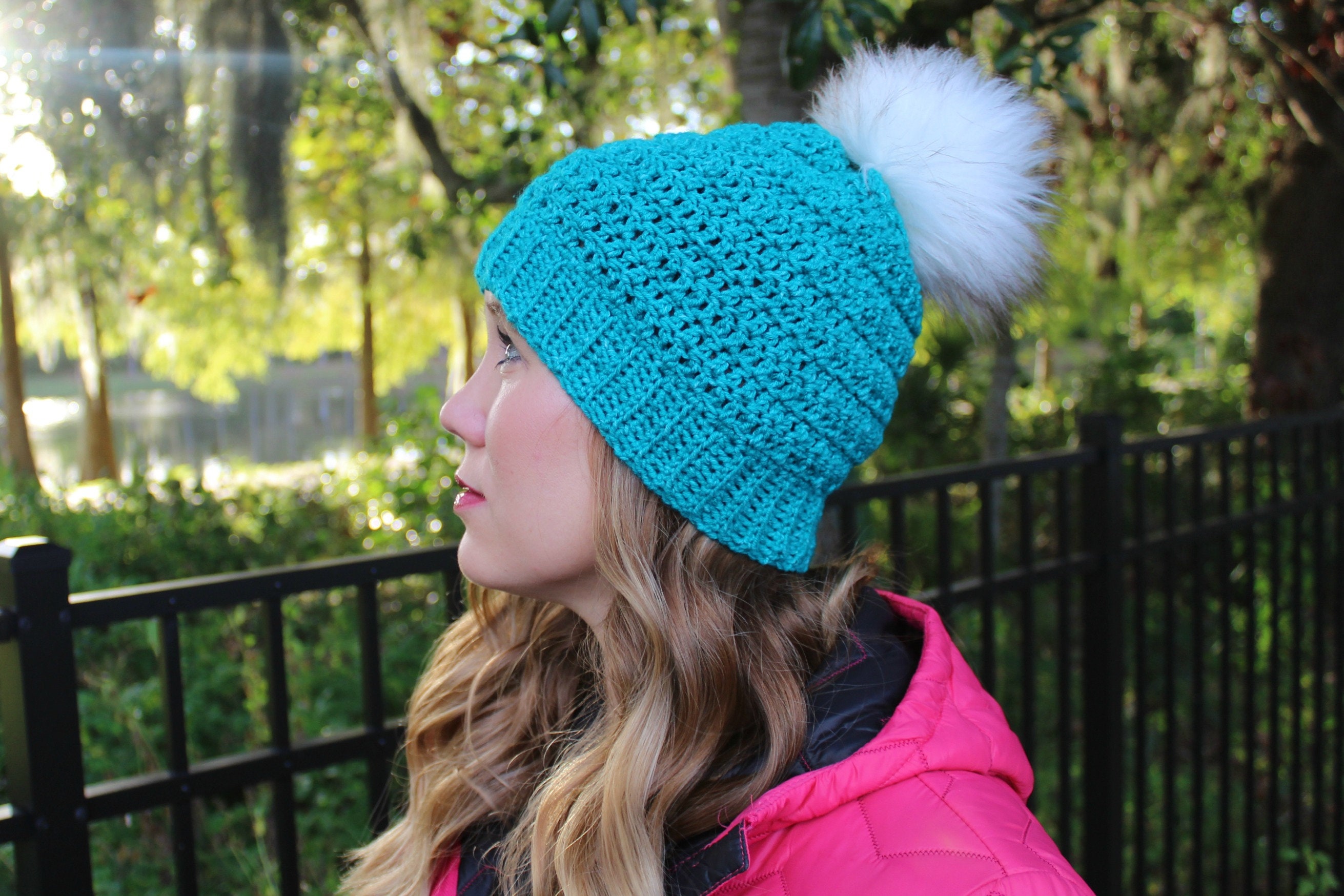 Edgewater Hat Crochet Pattern: Worsted Weight Ribbed Beanie (PDF ...