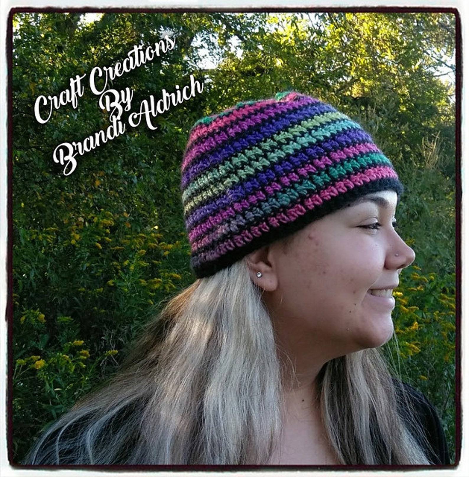 Easy Striped Crochet Hat Pattern, Friendship Hat (instant PDF Download ...