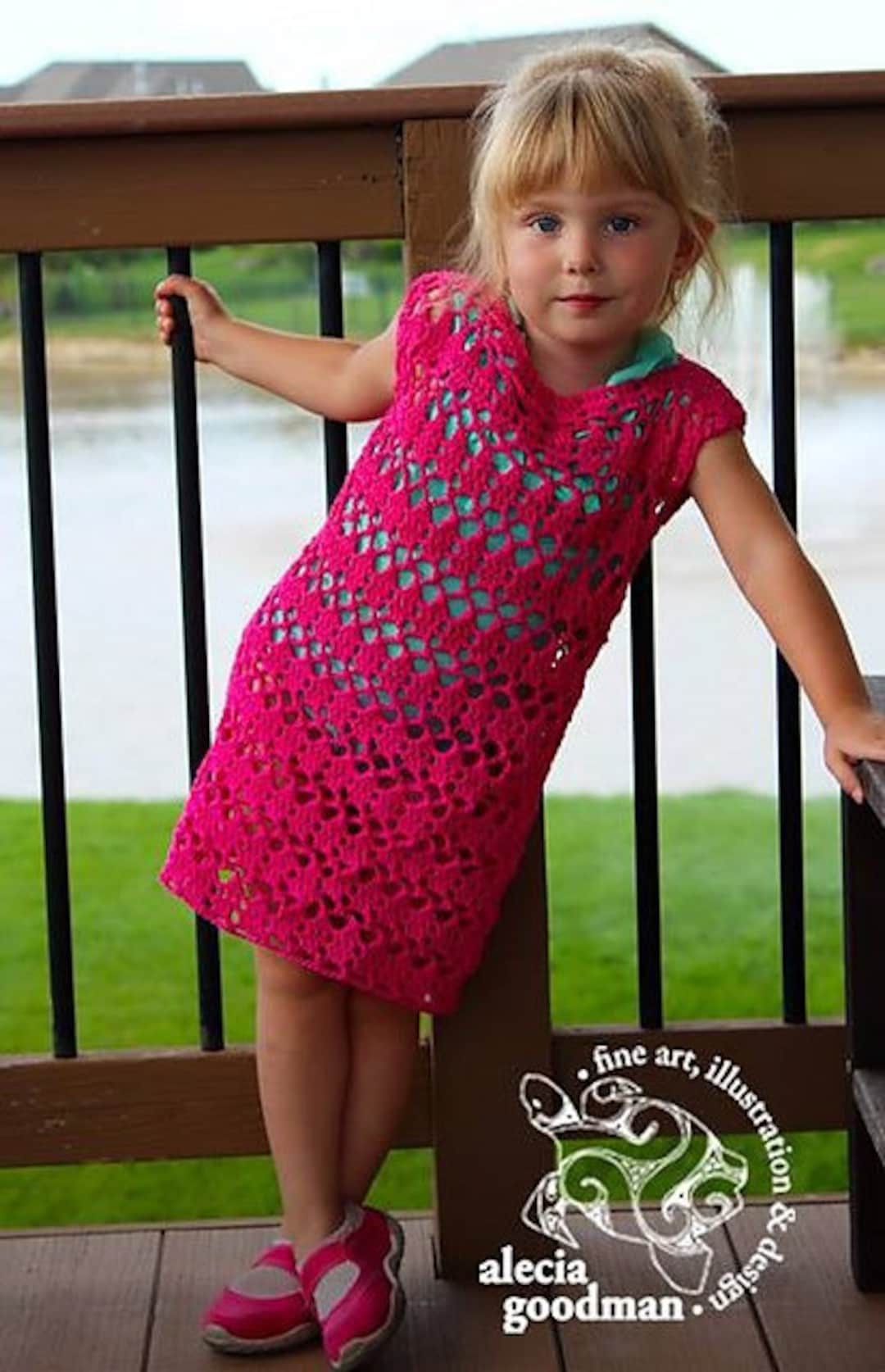 Crochet Swimsuit Cover Pattern, Children's Sarasota Swimsuit Cover ...
