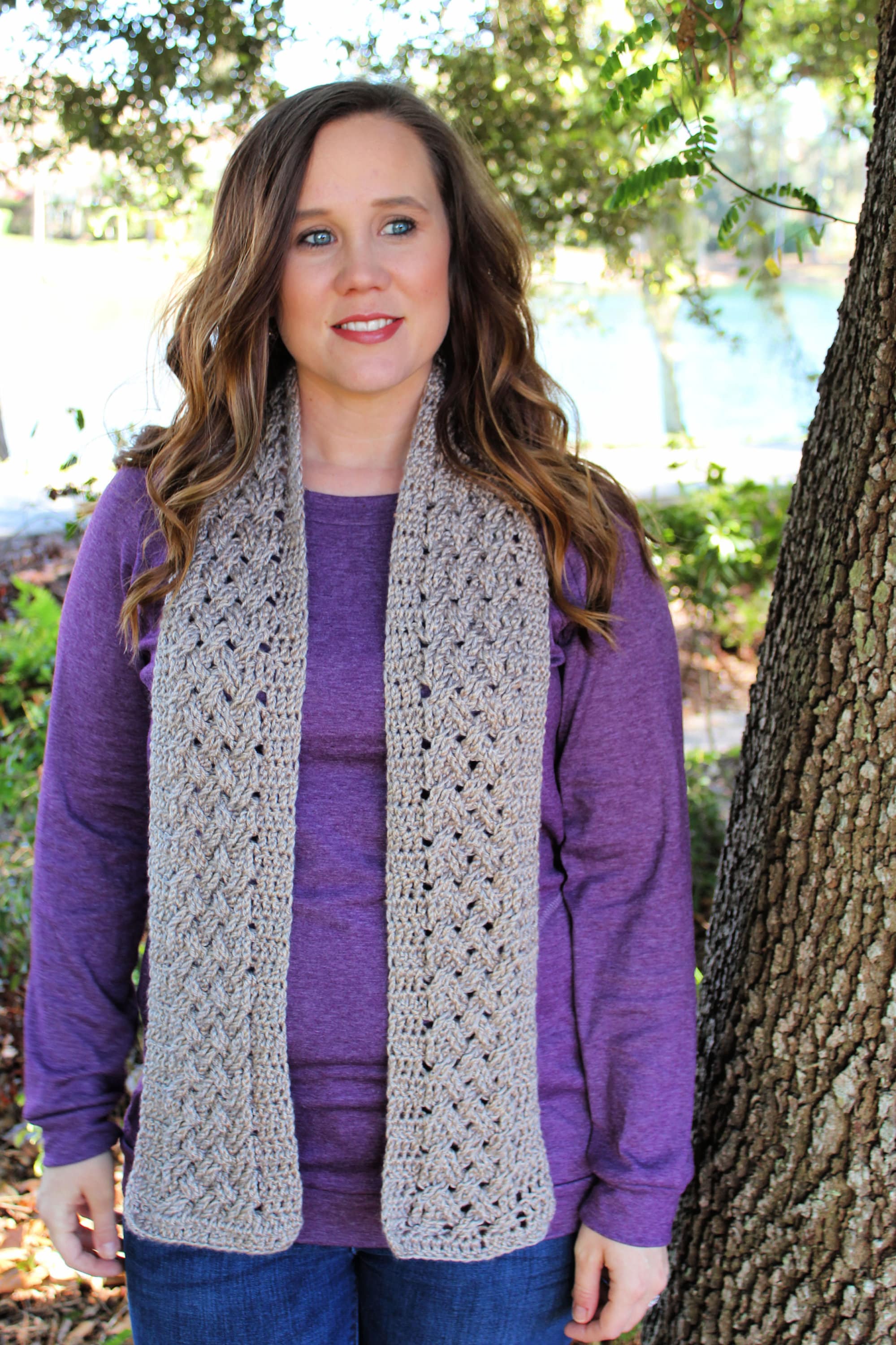 Crochet Scarf Pattern, Celtic Weave Scarf, Instant Download - Etsy