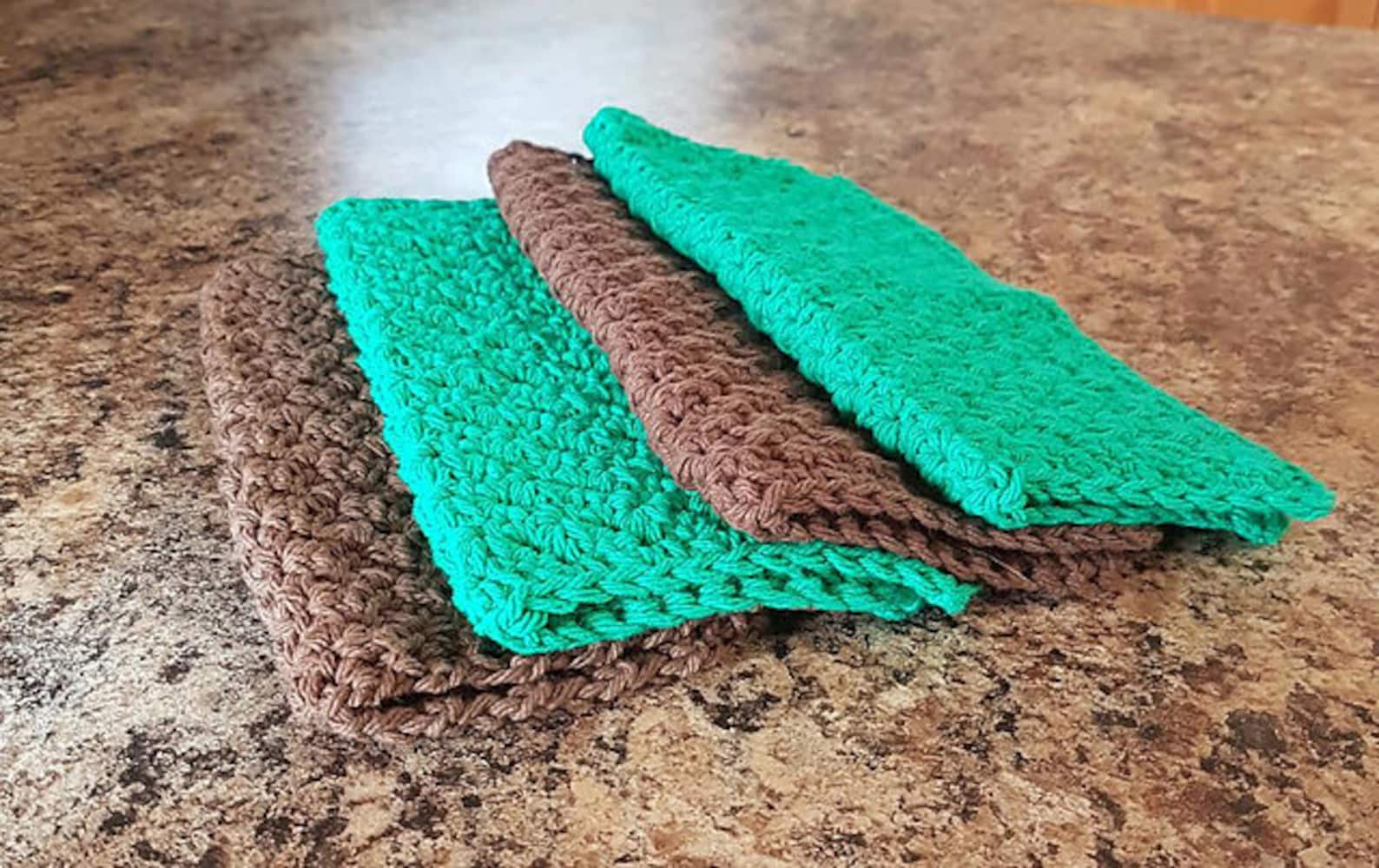 Textured Crochet Washcloth Pattern: Easy Boston Stitch (PDF Download ...