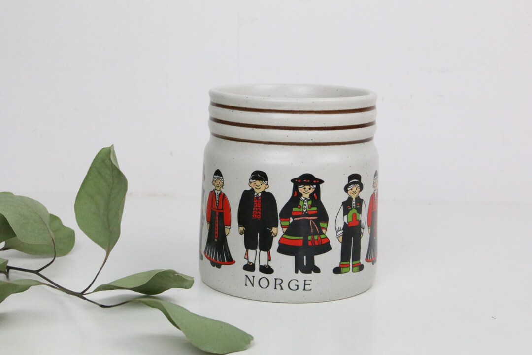 Pretty Stoneware Pot, Leif Thesen Vintage Norway - Etsy