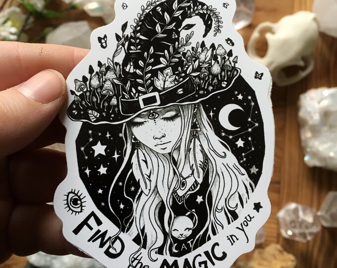Nature Witch- Big 10 Cm Vinyl Sticker - Etsy