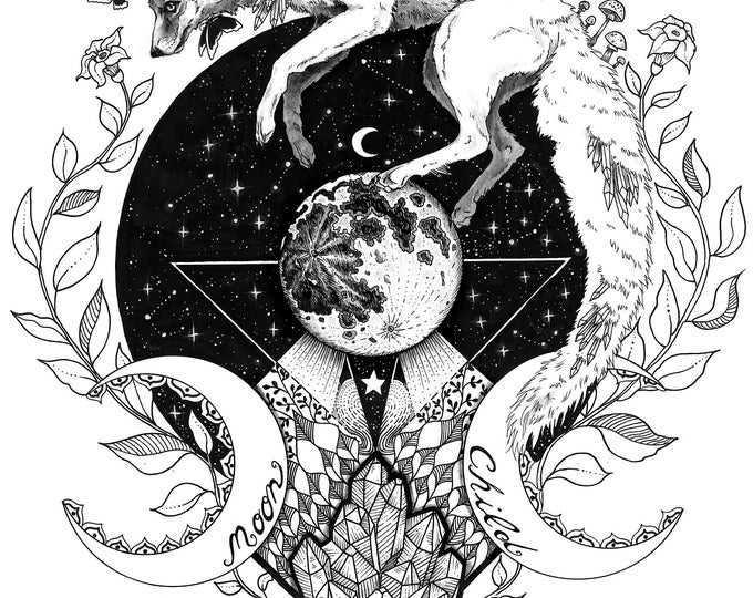 Moon Child -original- - Etsy