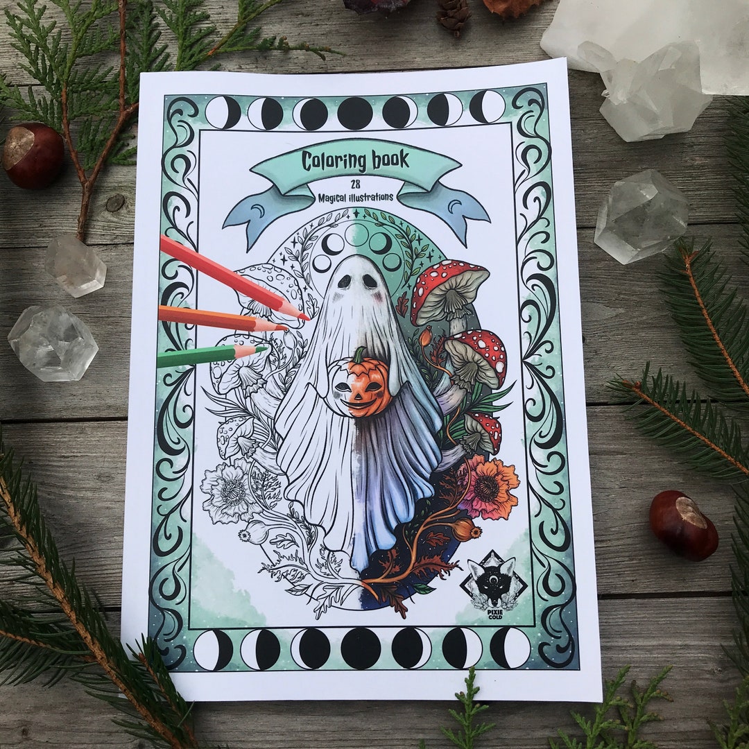 Coloring Book "magical Illustrations" - 28 Creative Pages for Coloring ...