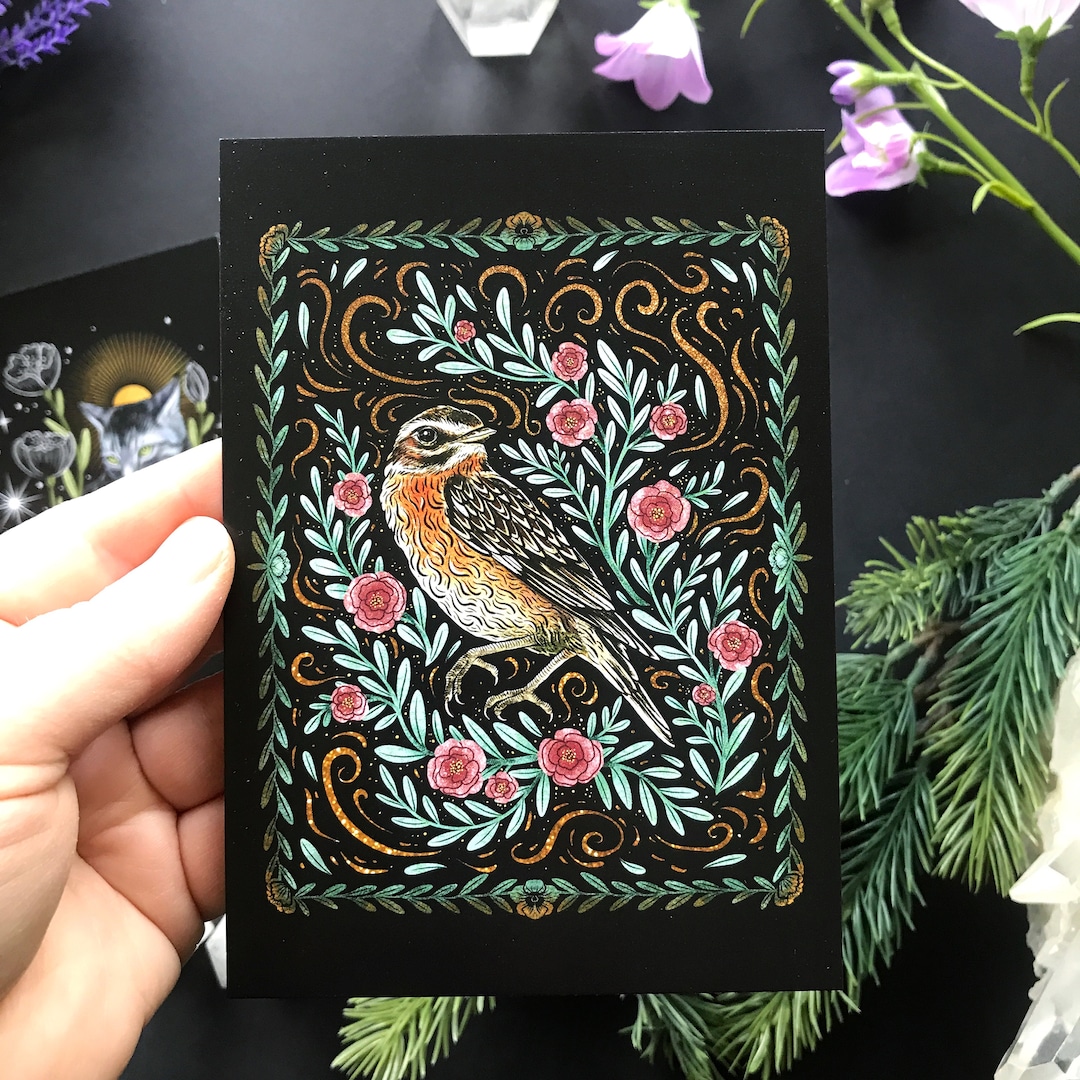 Braunkehlchen Postcard - Designed by Pixie Cold - Etsy