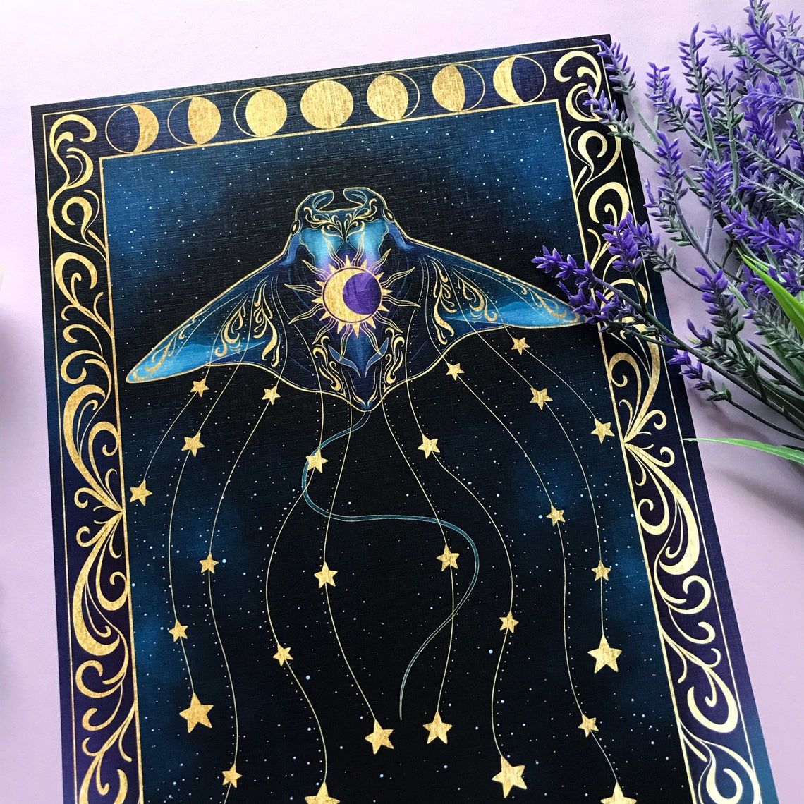 Ray Fish Hand Signed Art Print on Textured High Quality Paper - Etsy