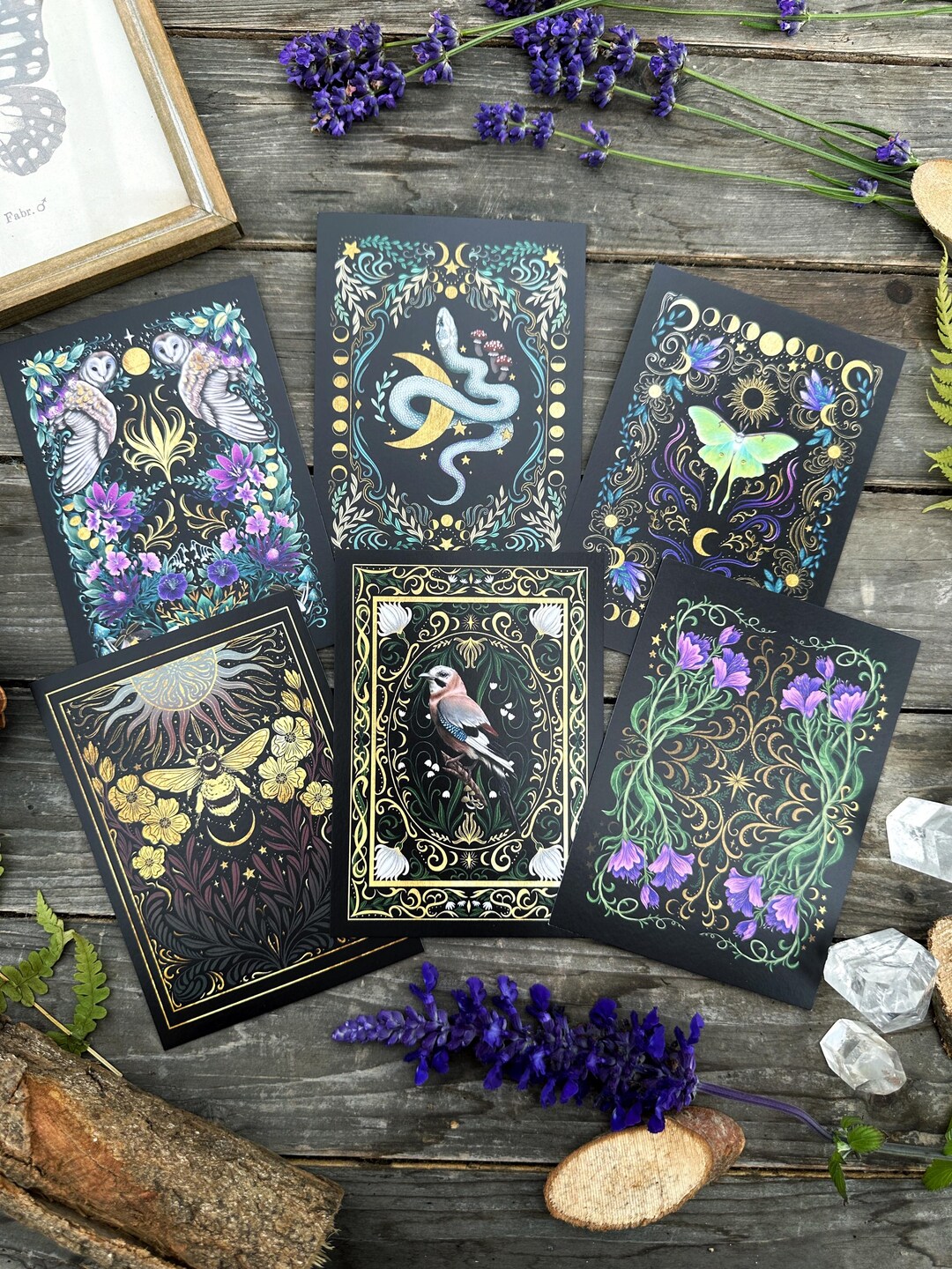 Postcard Bundle - Witch Selection of 6 Magical Postcards- Gift Set - Etsy