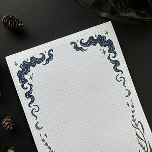 Note Pad A5 50 Sheets Lavendel and Clouds Witch Paper Pixie Cold Design ...