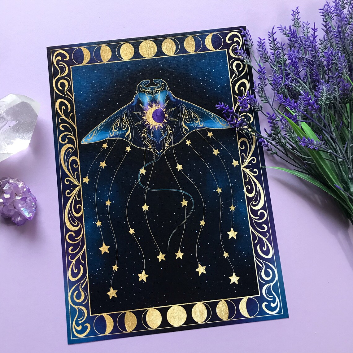 Ray Fish Hand Signed Art Print on Textured High Quality Paper - Etsy