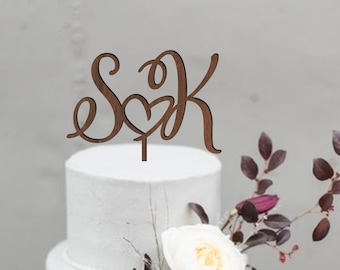 R Letter Wedding Cake Toppers Initial Cake Topper Personalised - Etsy