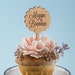 Cupcake Toppers Set, Cupcake Picks, Personalized Wooden Cupcake Toppers ...
