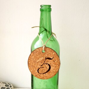 Cork Table Numbers, Rustic Wedding Table Numbers, Barn Farm Woodland ...