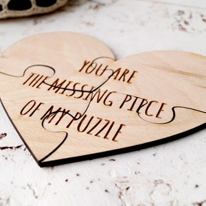 Valentine's Day Puzzle, Personalized Wooden Heart Puzzle, Valentine's ...