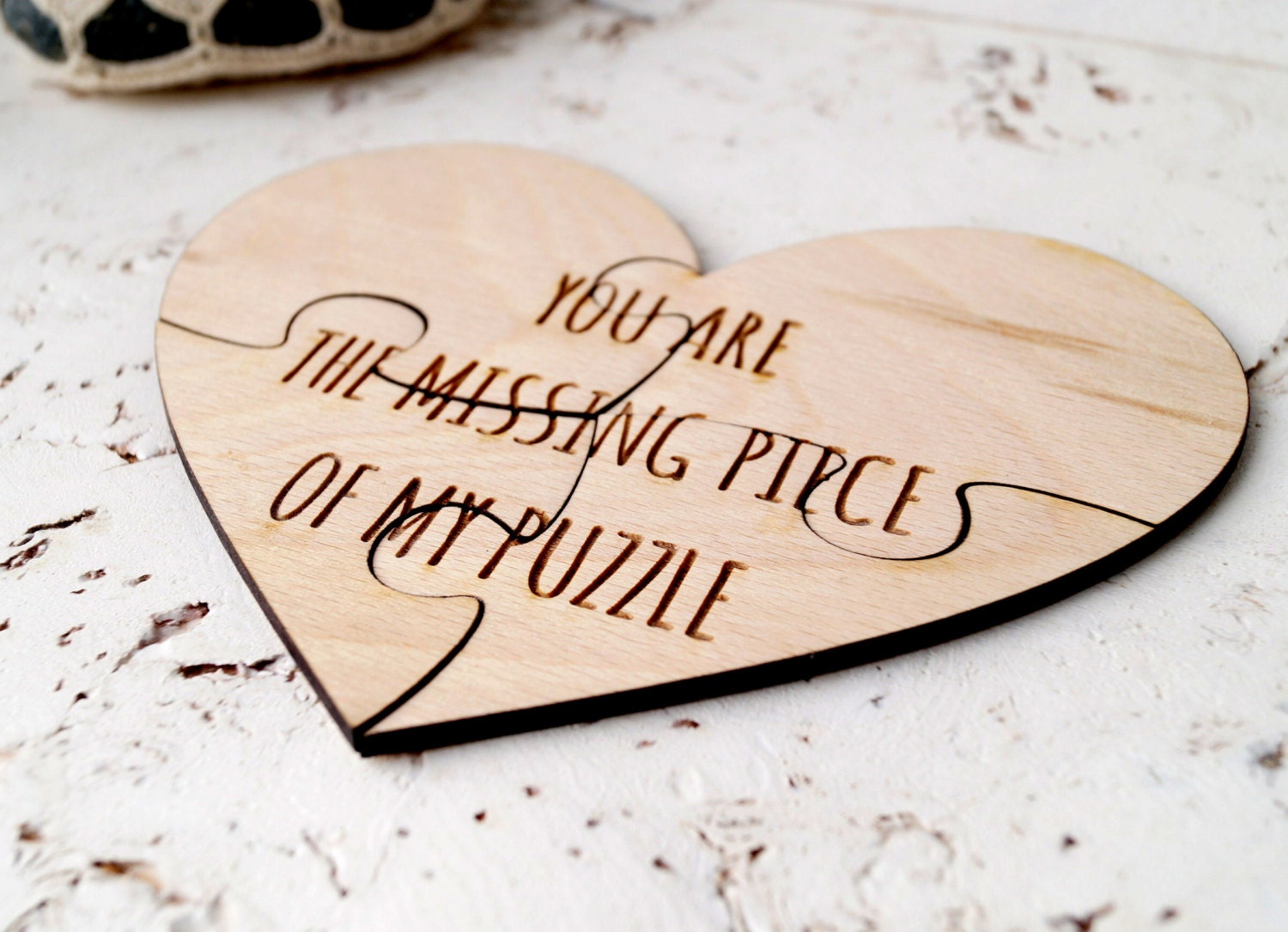 Valentine's Day Puzzle, Personalized Wooden Heart Puzzle, Valentine's ...