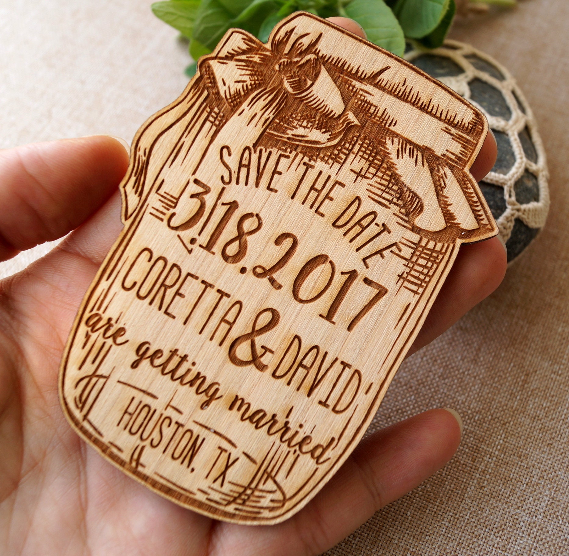 Rustic Save the Date Save the Date - Save the Date Magnet - Save the ...