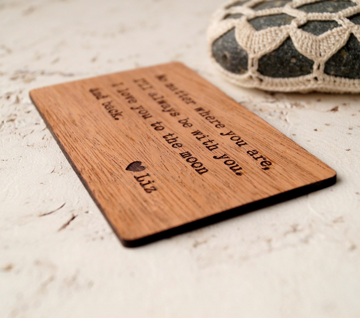 Custom Engraved Wallet Insert Card Mahogany Wallet Card - Etsy