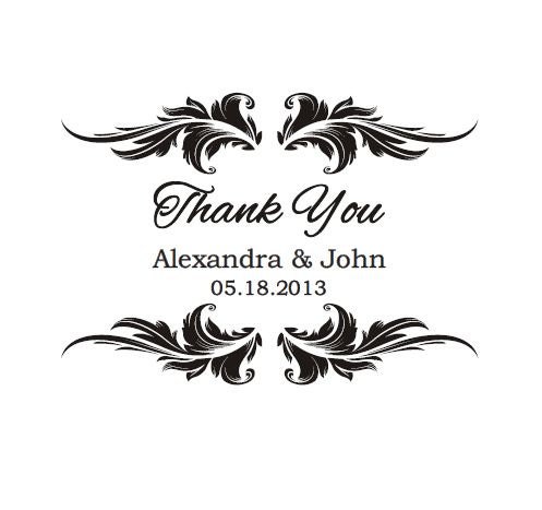 Personalized Wedding Stamp Custom Rubber Stamp for DIY - Etsy