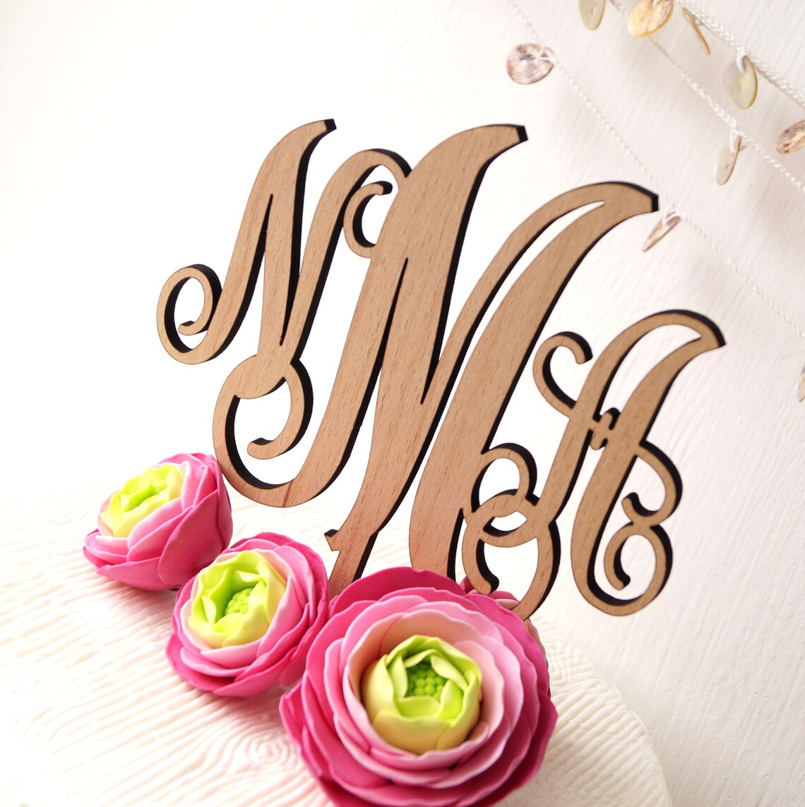 Monogram Wedding Cake Topper, Personalized Cake Topper, Wedding Cake ...