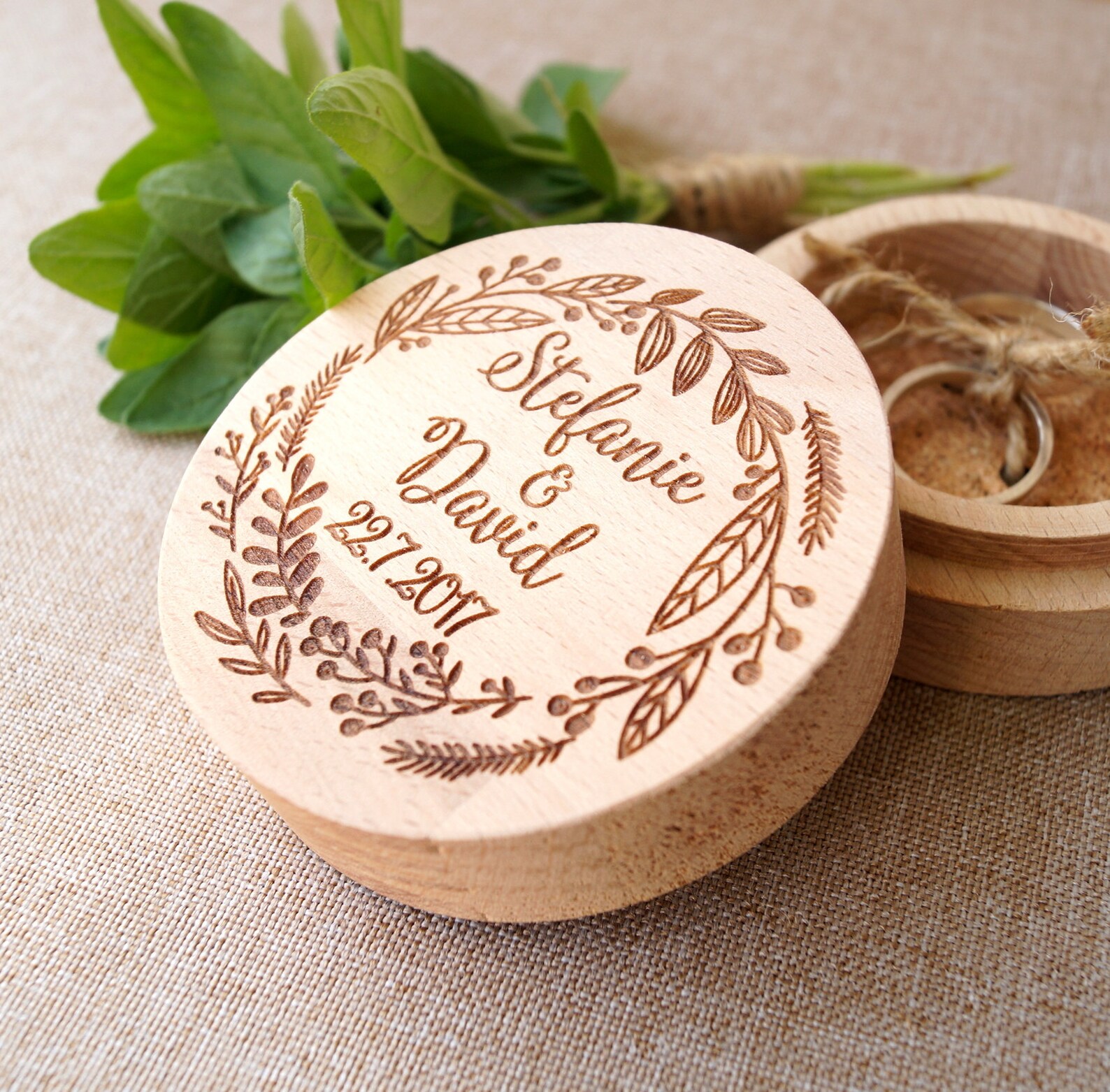 Personalized Ring Box Wooden Ring Box Wedding Ring Box Ring - Etsy