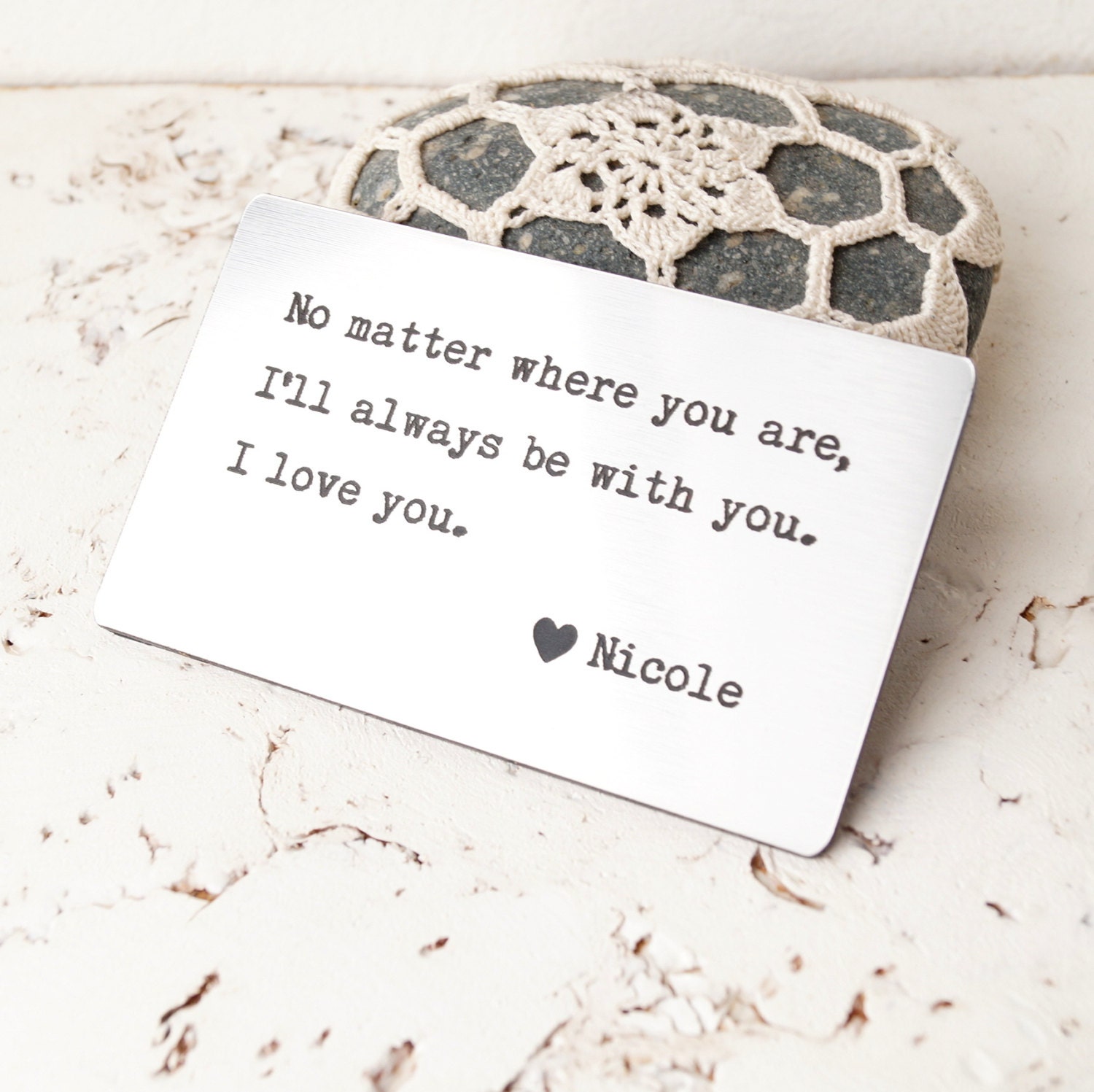 Wallet Insert Card, Personalized Wallet Insert Card, Anniversary Gift ...