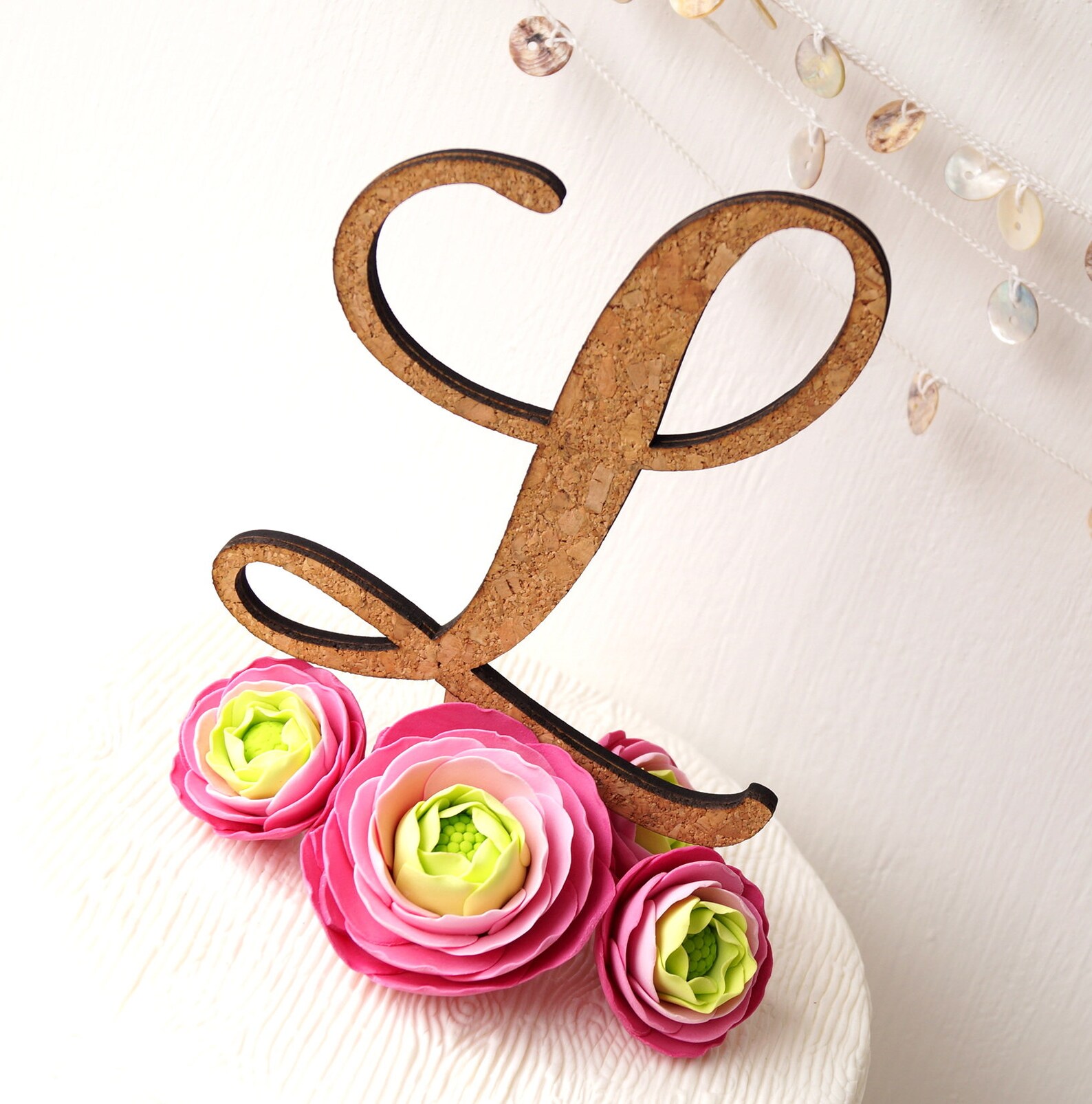 Monogram Cake Topper - Wedding Cake Topper - Custom Cake Topper - Cake ...