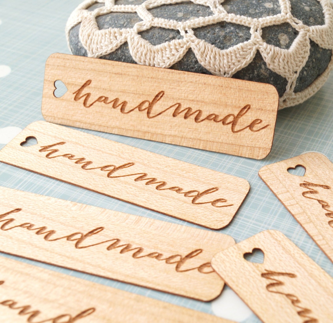 Handmade Tags, Wooden Veneer Tags, Craft Tags, Thank You Tags ...