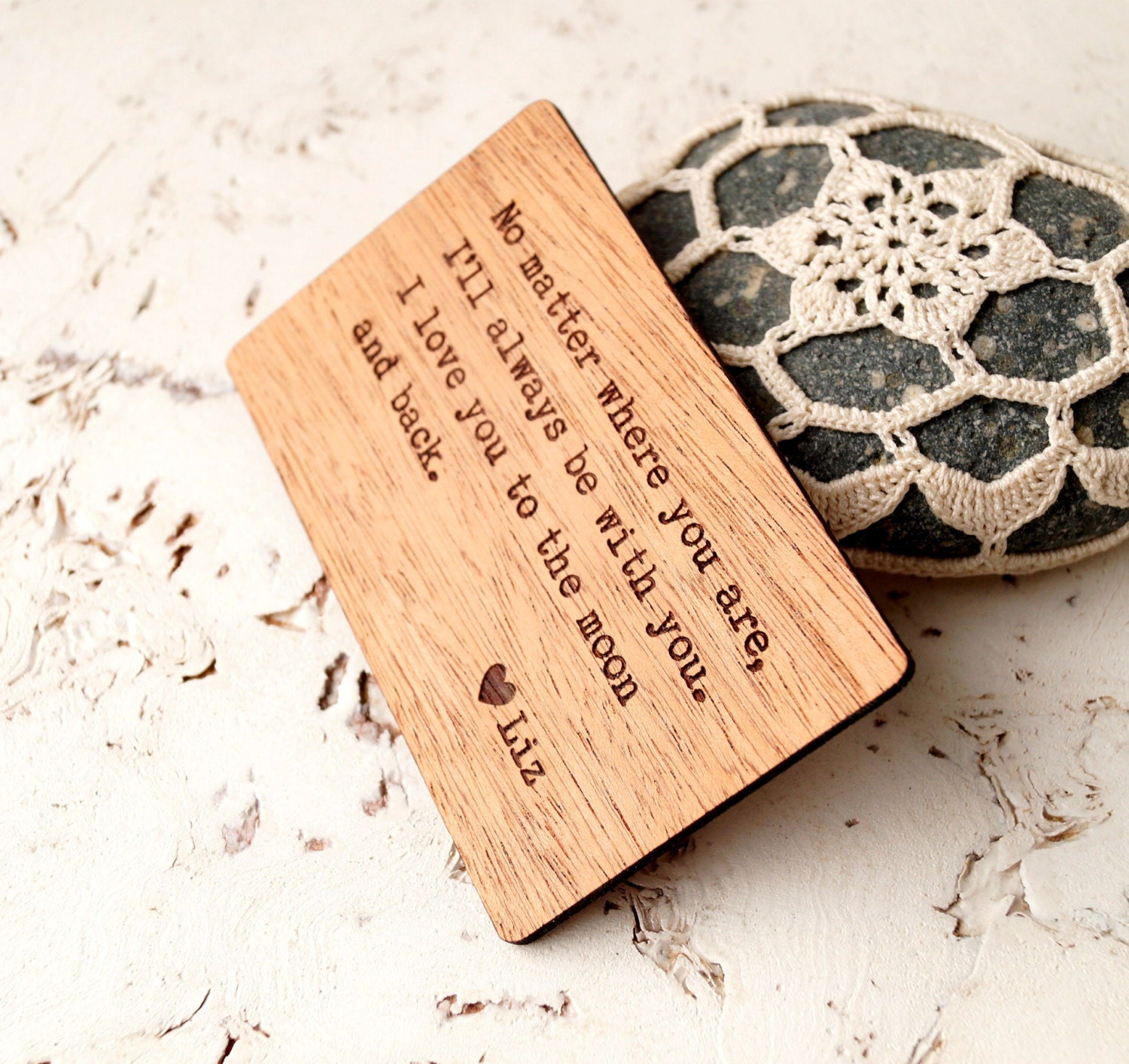 Personalized Wallet Insert Card Mahogany Wallet Card Luxury | Etsy