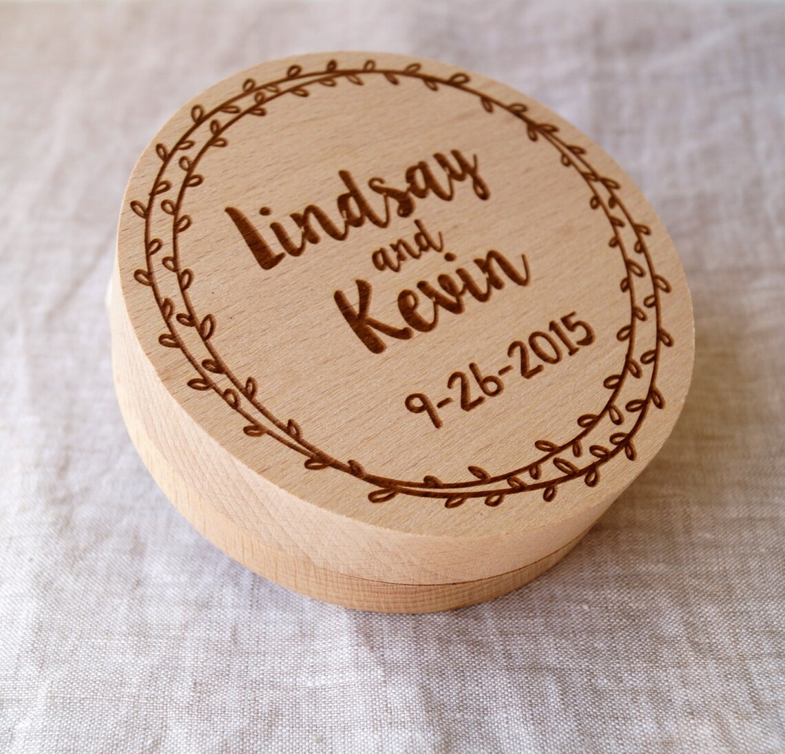 Wedding Ring Box Custom Ring Box Rustic Wedding Ring Bearer - Etsy