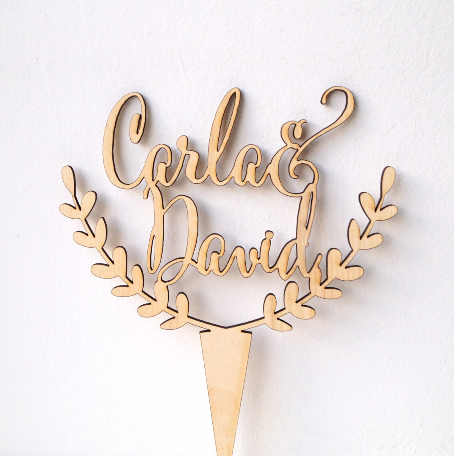 Rustic Cake Topper Wedding Cake Topper Custom Cake Topper - Etsy